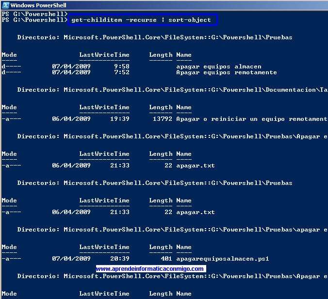 Powershell - 13 - Sort-Object - Aprende Informatica Conmigo