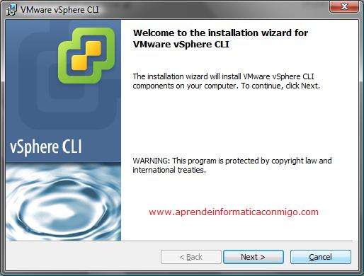vSphere CLI - Instalar en Windows Vista - Aprende Informatica Conmigo