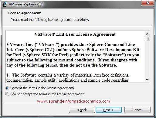 vSphere CLI - Instalar en Windows Vista - Aprende Informatica Conmigo