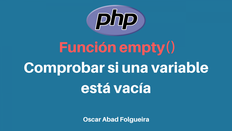 PHP función empty(): Comprobar si una variable está vacía - Aprende ...